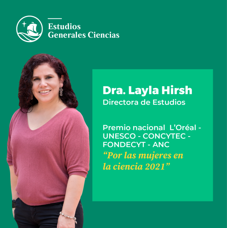 ¡Felicitaciones a la Dra. Layla Hirsh! | Estudios Generales Ciencias